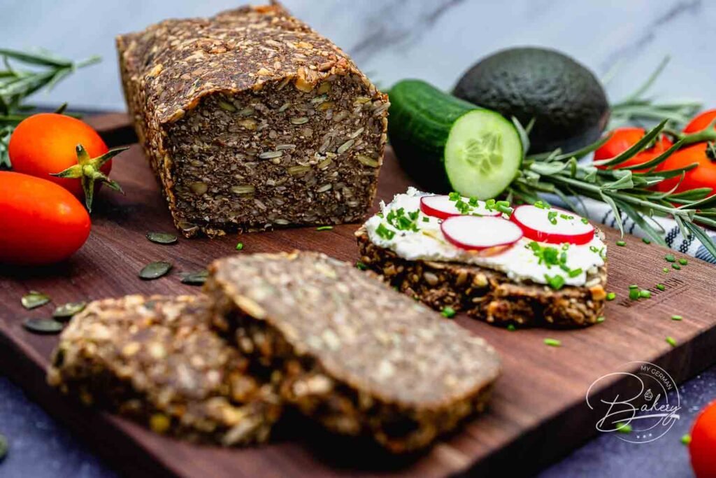 Saatenbrot Körnerbrot Rezept ohne Mehl - Low Carb und glutenfrei